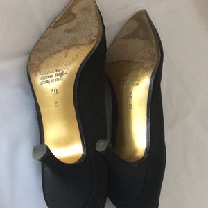 Reed Evins | Shoes | Reed Evins Kitten Heels Satin Toes Dress Shoes ...